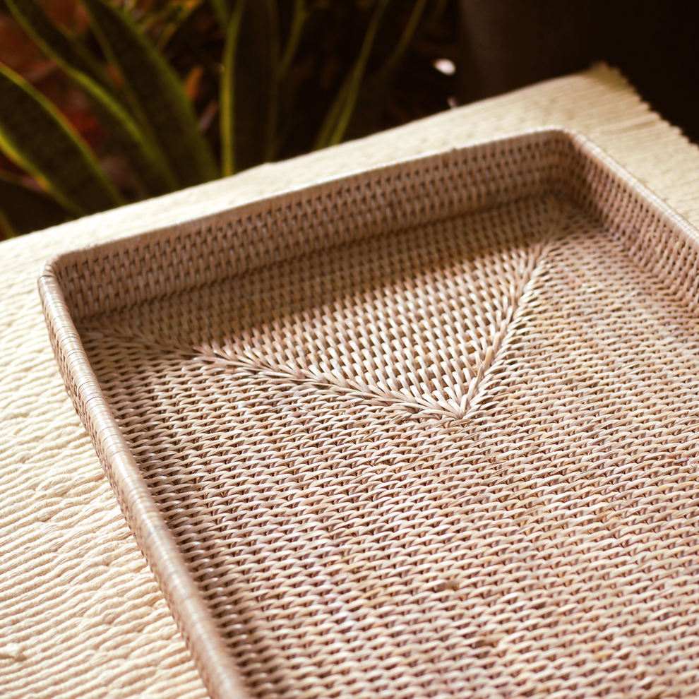 Rattan Tray - Rectangle – Coq and Malai