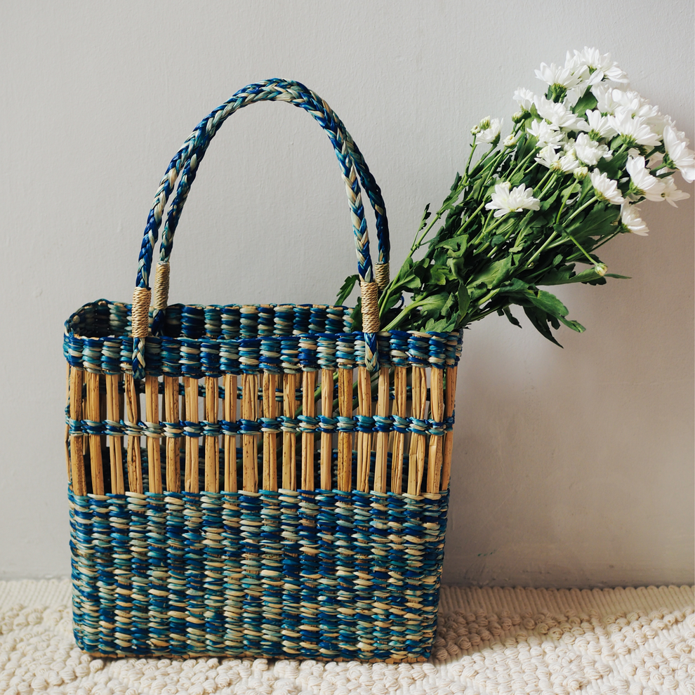 "Everyday Reed" Reed Handbag with Reed Handle – Coq and Malai